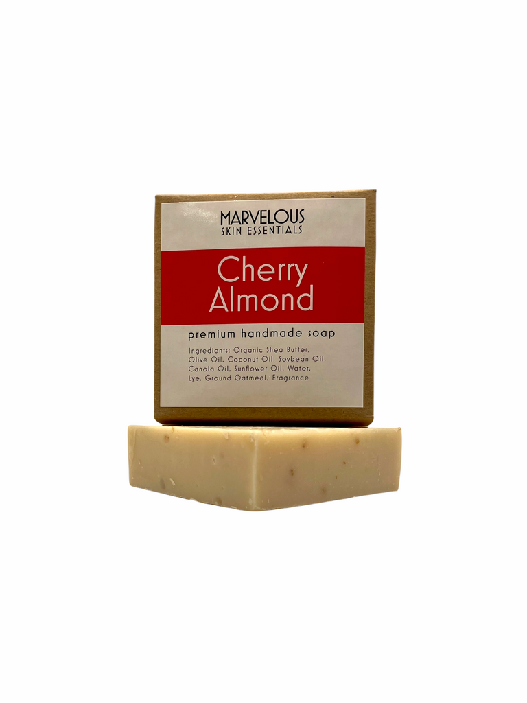 Cherry Almond Soap Bar 5 oz | Natural Handmade Soaps – Marvelous Skin Essentials (MSE)