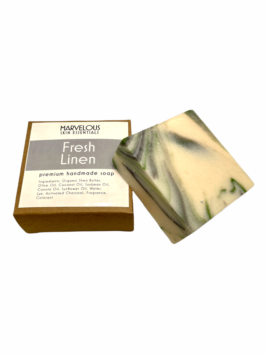 Fresh Linen Soap Bar 5 oz | Natural Handmade Soaps – Marvelous Skin ...