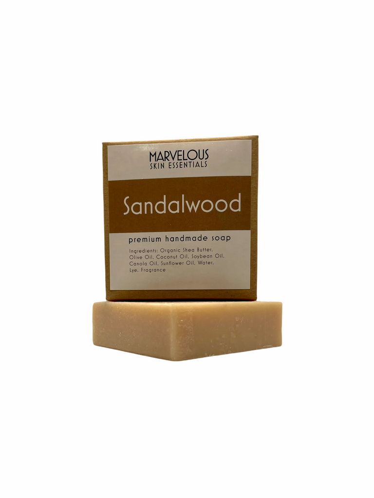 Sandalwood Soap Bar 5 oz | Natural Handmade Soaps – Marvelous Skin ...